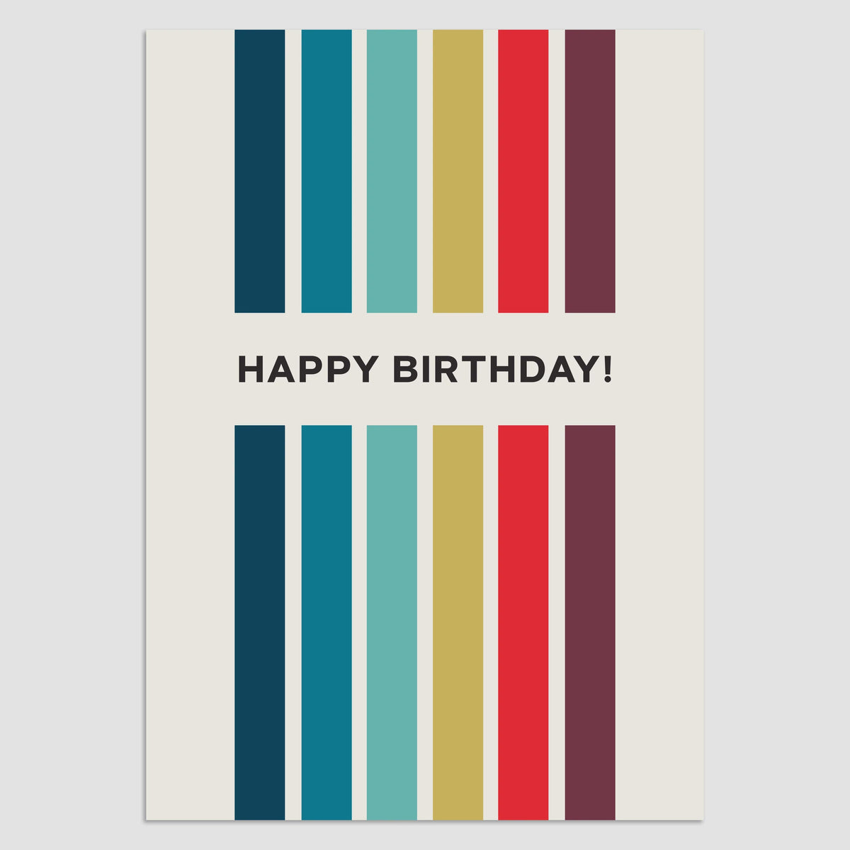 Birthday Stripes Card | Pretty Shiny Shop