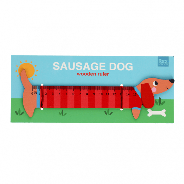 Wooden Ruler - Sausage Dog | Pretty Shiny Shop
