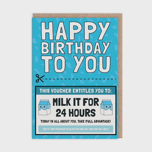 Milk It Voucher Card | Pretty Shiny Shop