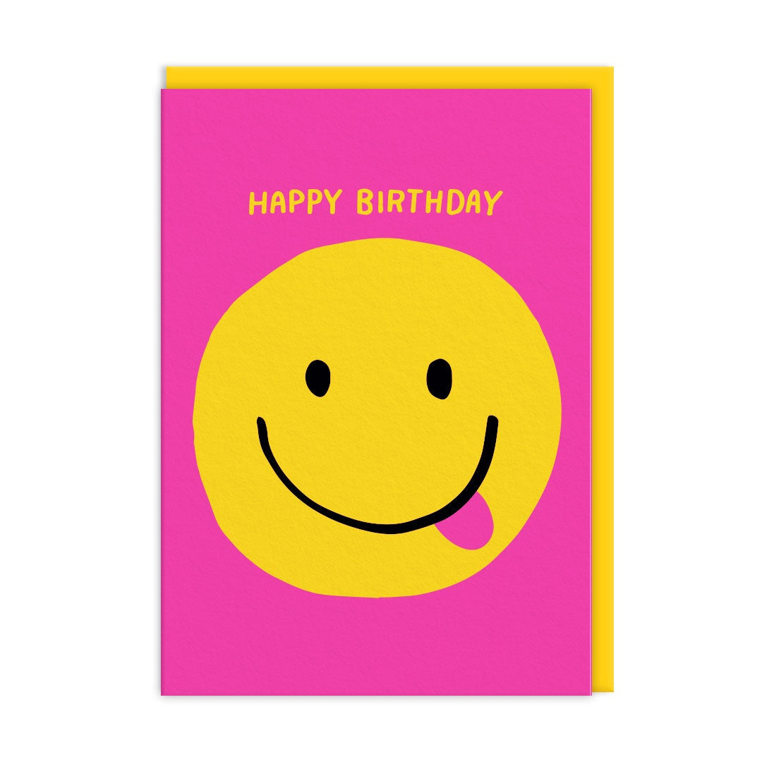 Smiley Face Birthday Card | Pretty Shiny Shop