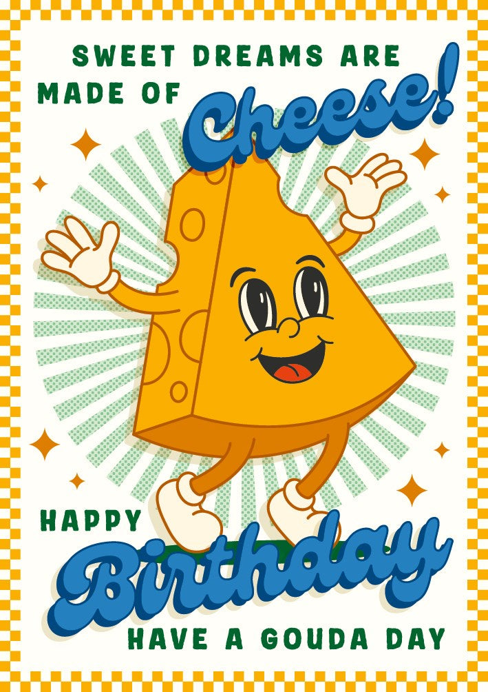 Cheesy B-day Card | Pretty Shiny Shop