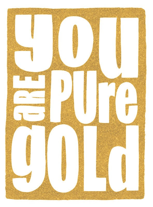 Pure Gold Card | Pretty Shiny Shop