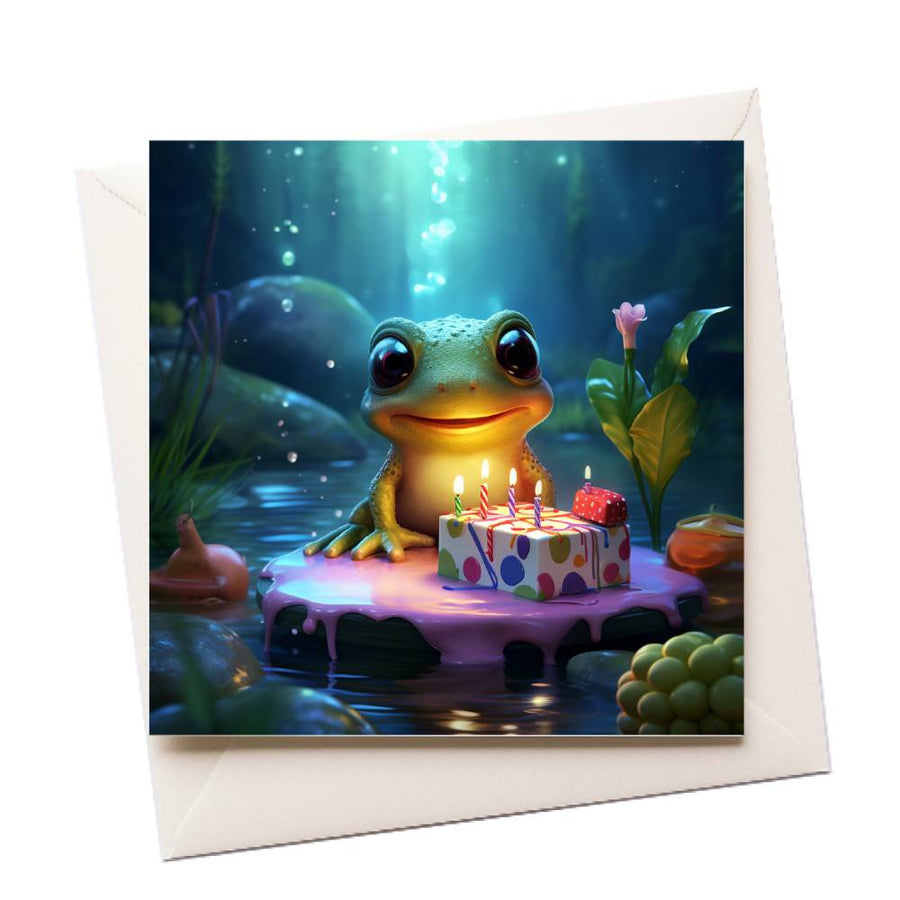 Cute Frog Card | Pretty Shiny Shop